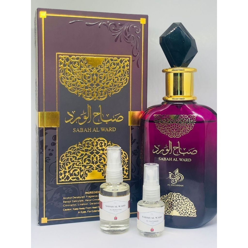 Perfume Arabe Sabah Al Ward Al Wataniah Edp Original 5 e 10ml | Shopee ...