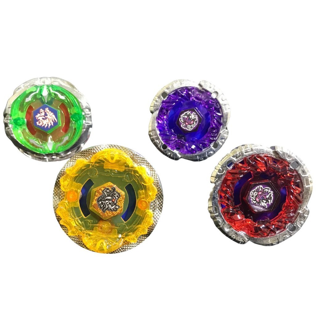 Kit de 4 Beyblades Tornado Extreme Top System XT5 com Luzes e ...