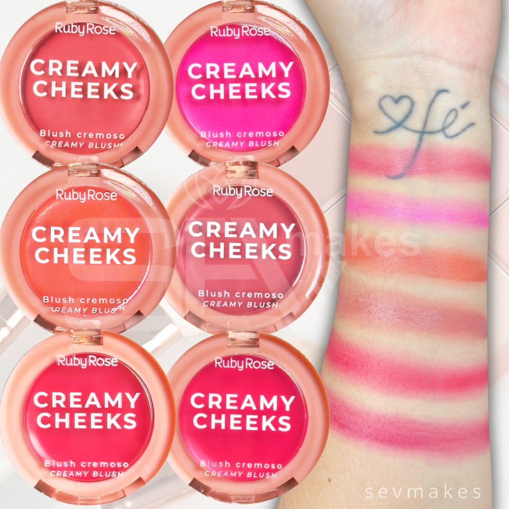 Blush Cremoso Creamy Cheeks - RUBY ROSE | Shopee Brasil