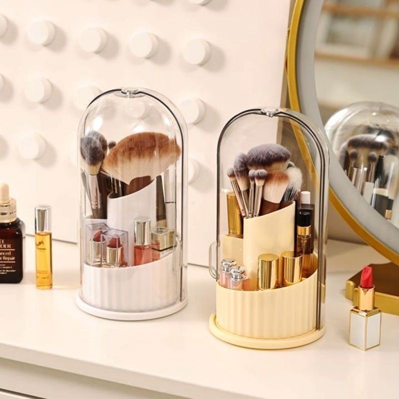 Organizador E Tampa De Suporte De Maquiagem, Tapete Giratóri Escova ...
