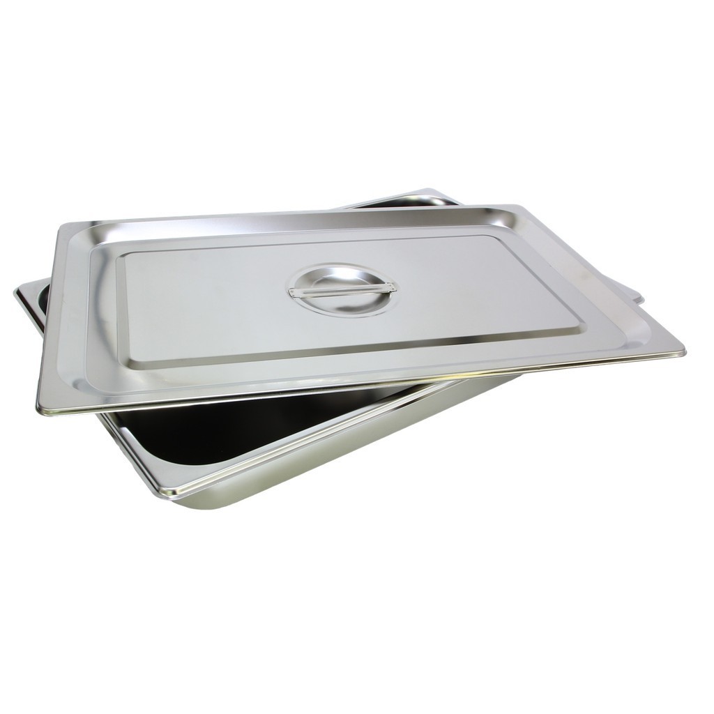 Kit Cuba + Tampa Gastronomica Inox Gn 1/1 53x32,5x6cm Buffet/ | Shopee ...