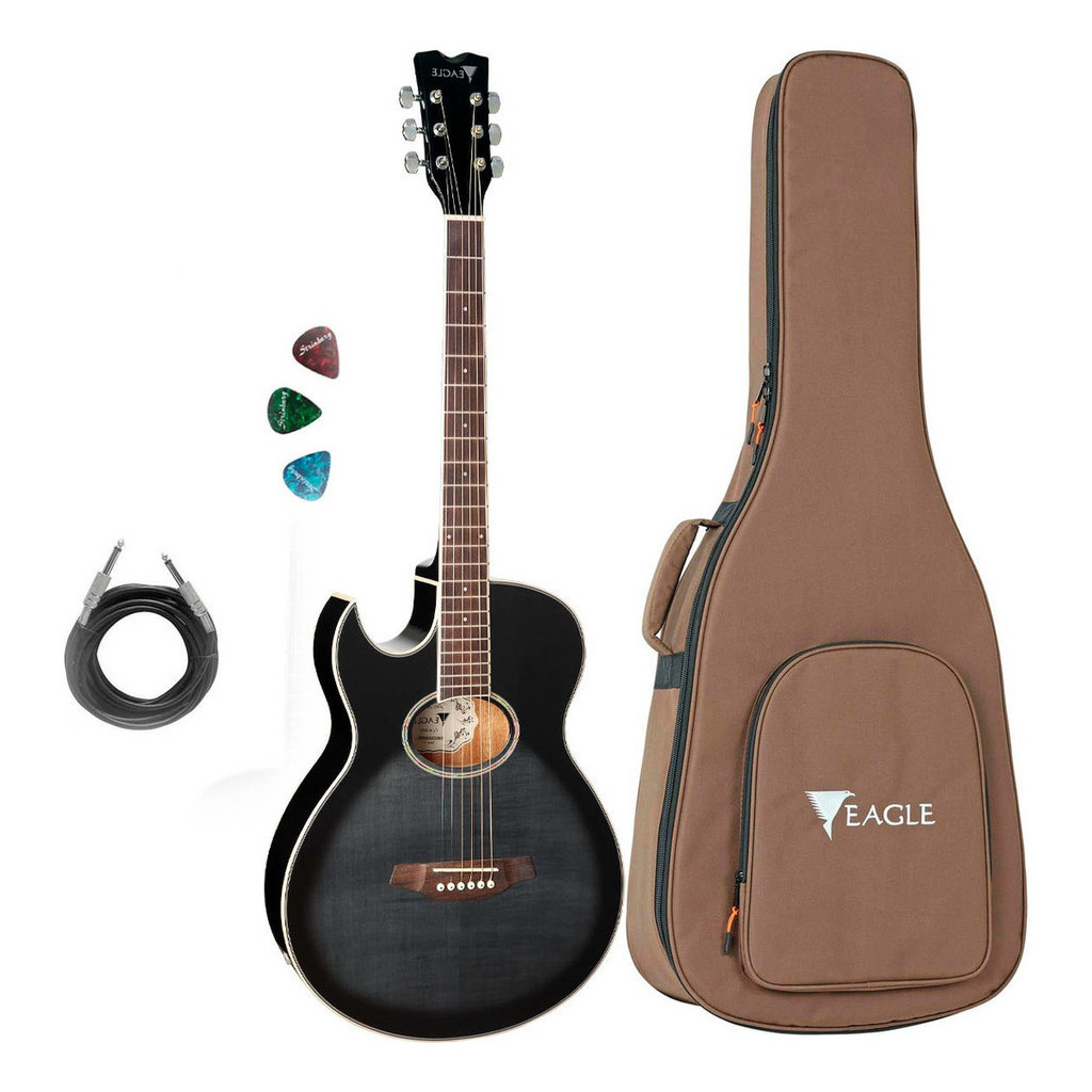 Violão Cutway Eagle Canhoto Gl 36 Bkb Com Capa | Shopee Brasil