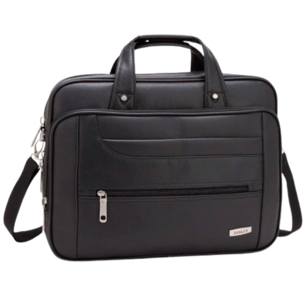 Pasta Bolsa Ombro Executiva Maleta Notebook 17 Polegada Social Luxo Couro Pu Preto | Shopee Brasil