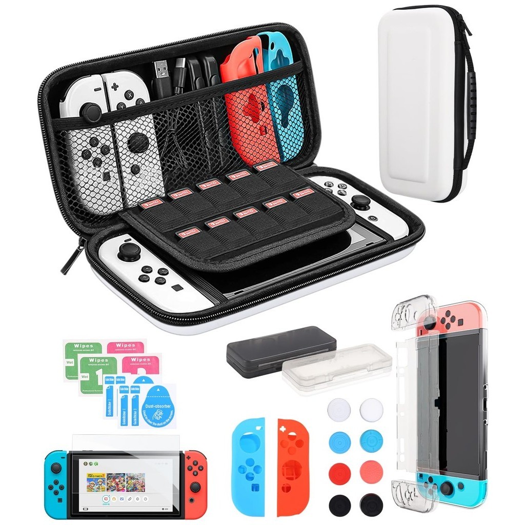 Nintendo SWITCH OLED Storage Bolsa Protetor Caso Conjunto De Filme ...