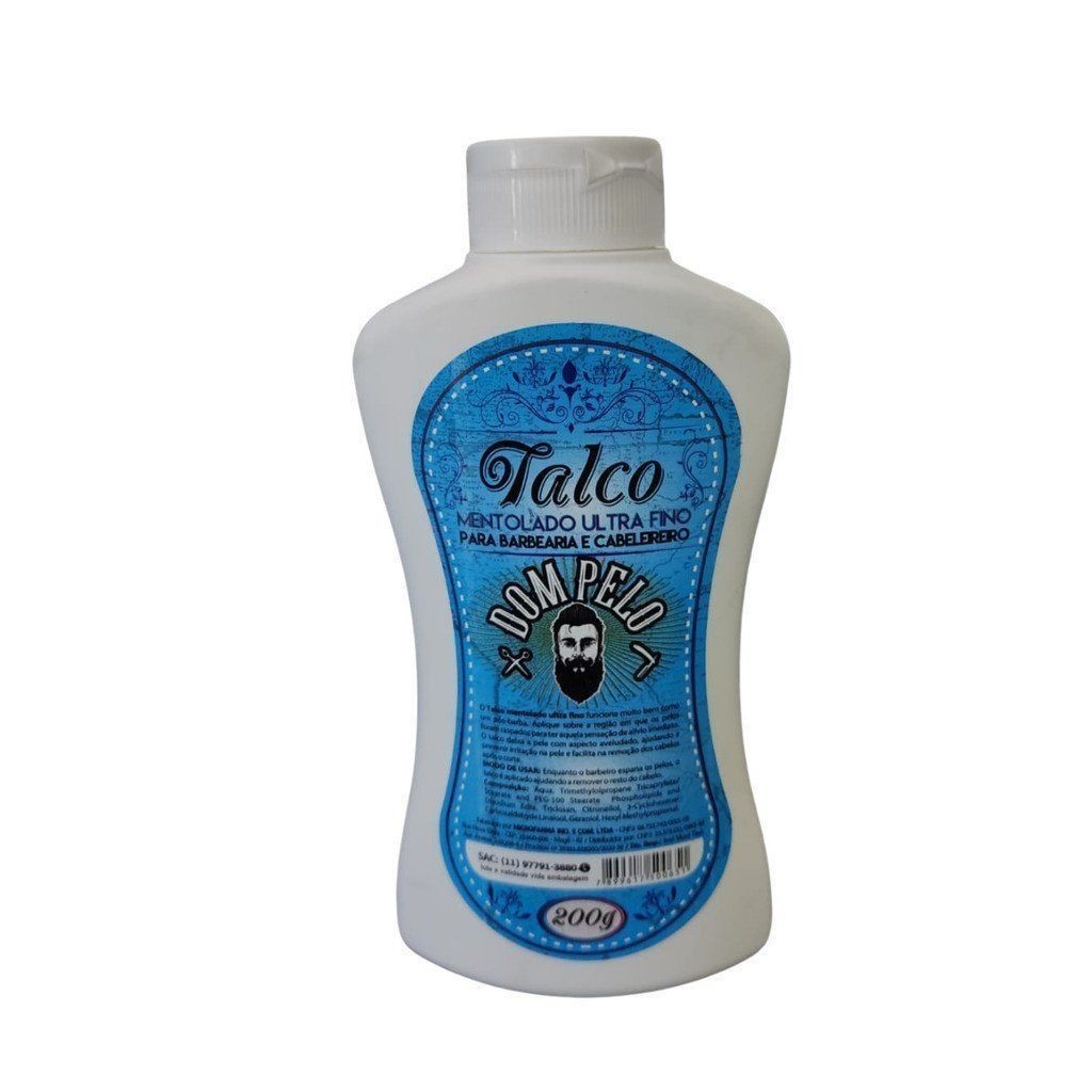 Talco mentolado ultra fino Dom Pelo | Shopee Brasil