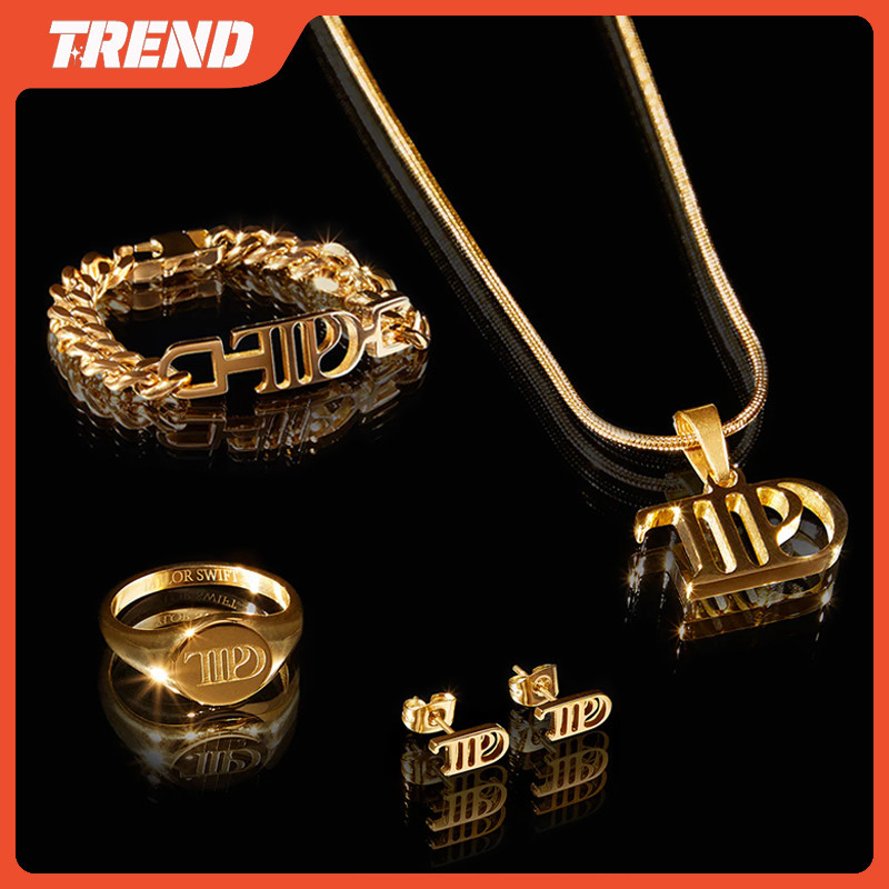 Taylor Swift TTPD Merch Bracelet Ring Earrings Necklace Kit Os ...