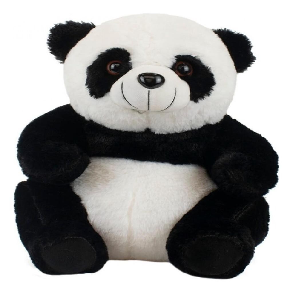 Urso Panda Sentado 20cm - Pelúcia - Pandinha | Shopee Brasil