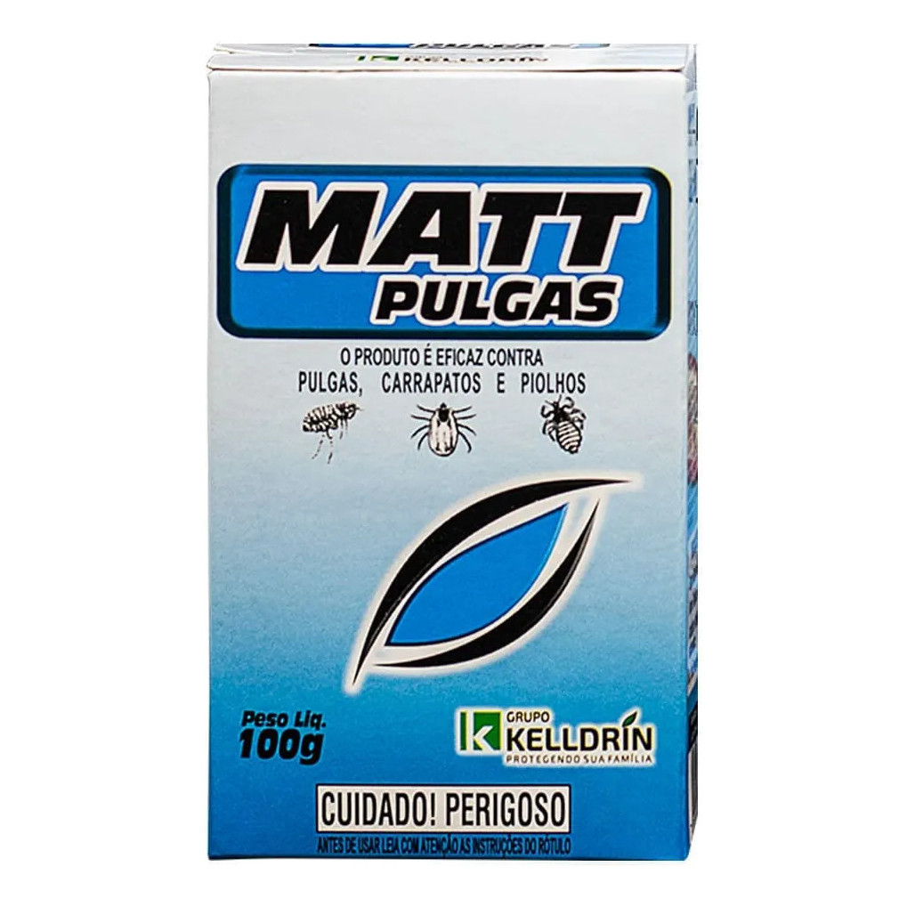 Inseticida Em Pó Matt Pulga Carrapato Piolho 100g | Shopee Brasil