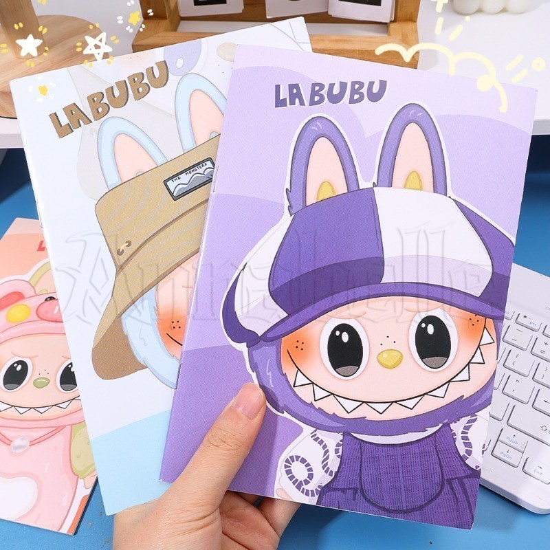 5Pcs Labubu A5 Notebook-Material Escolar De Escritório-Ledger Manual De ...