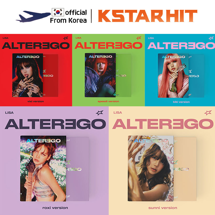 (photobook / 5 ver.) LISA (Blackpink) - Alter Ego (Solo debut album) | Shopee Brasil