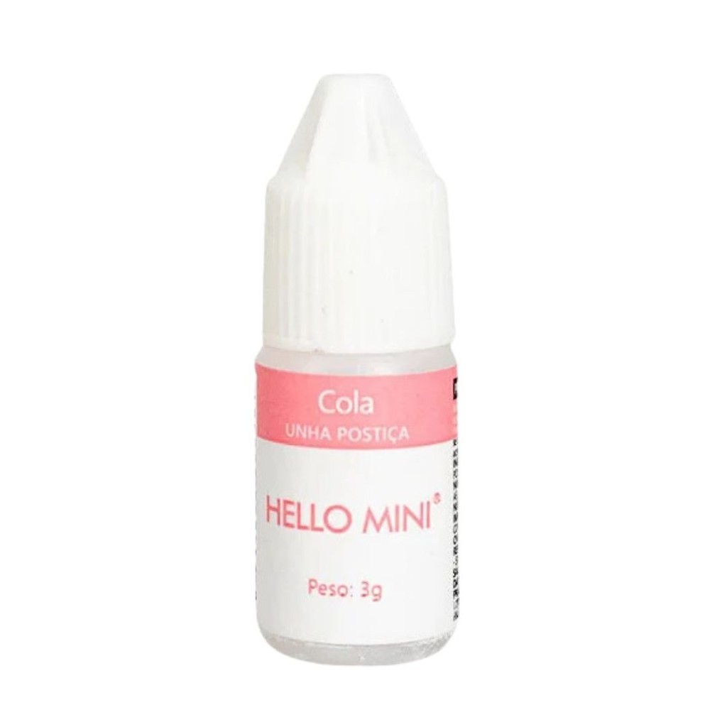 Cola Para Unha Postiça Hello Mini 3g | Shopee Brasil