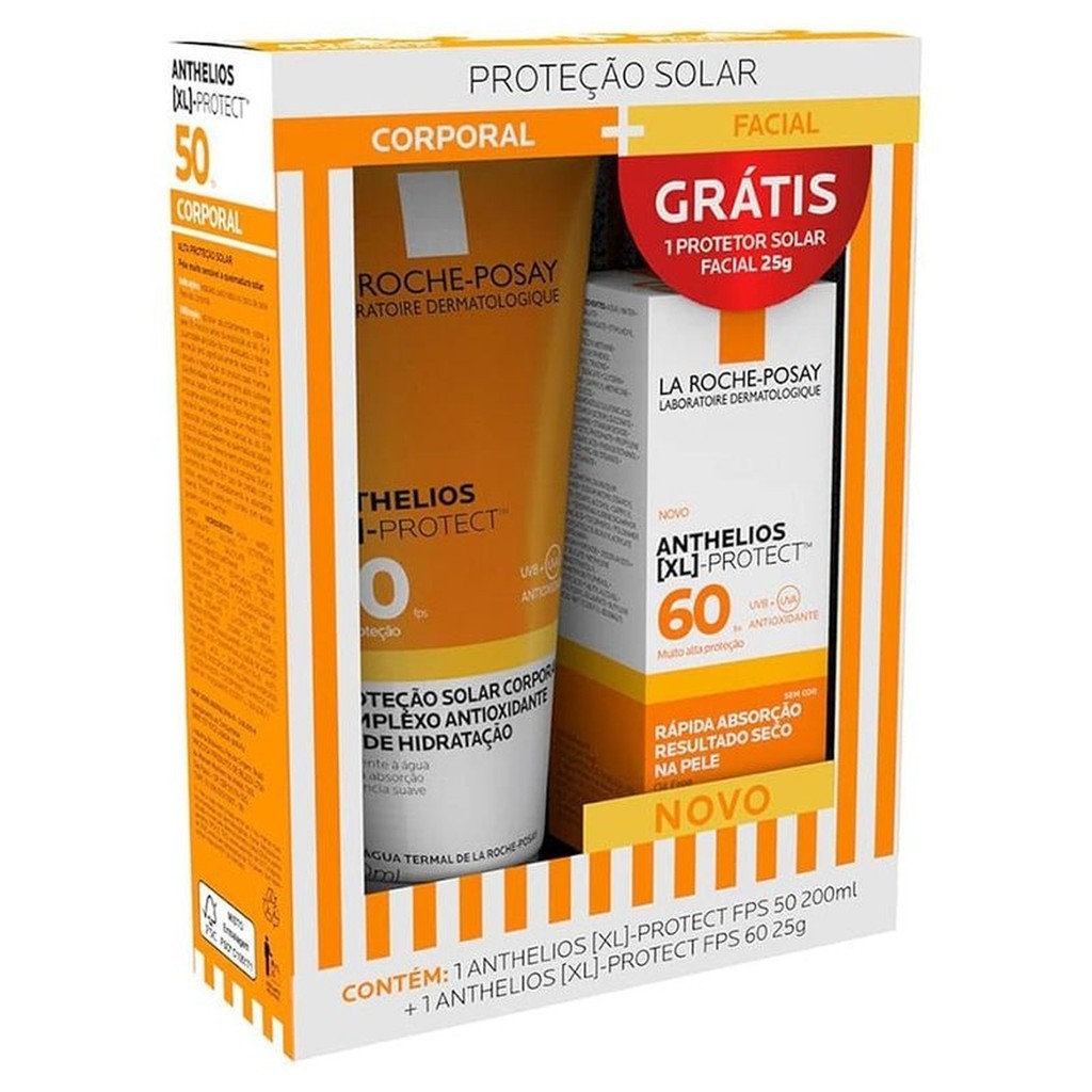 La Roche-Posay Kit Protetor Solar Anthelios XL Protect Corporal FPS50 ...