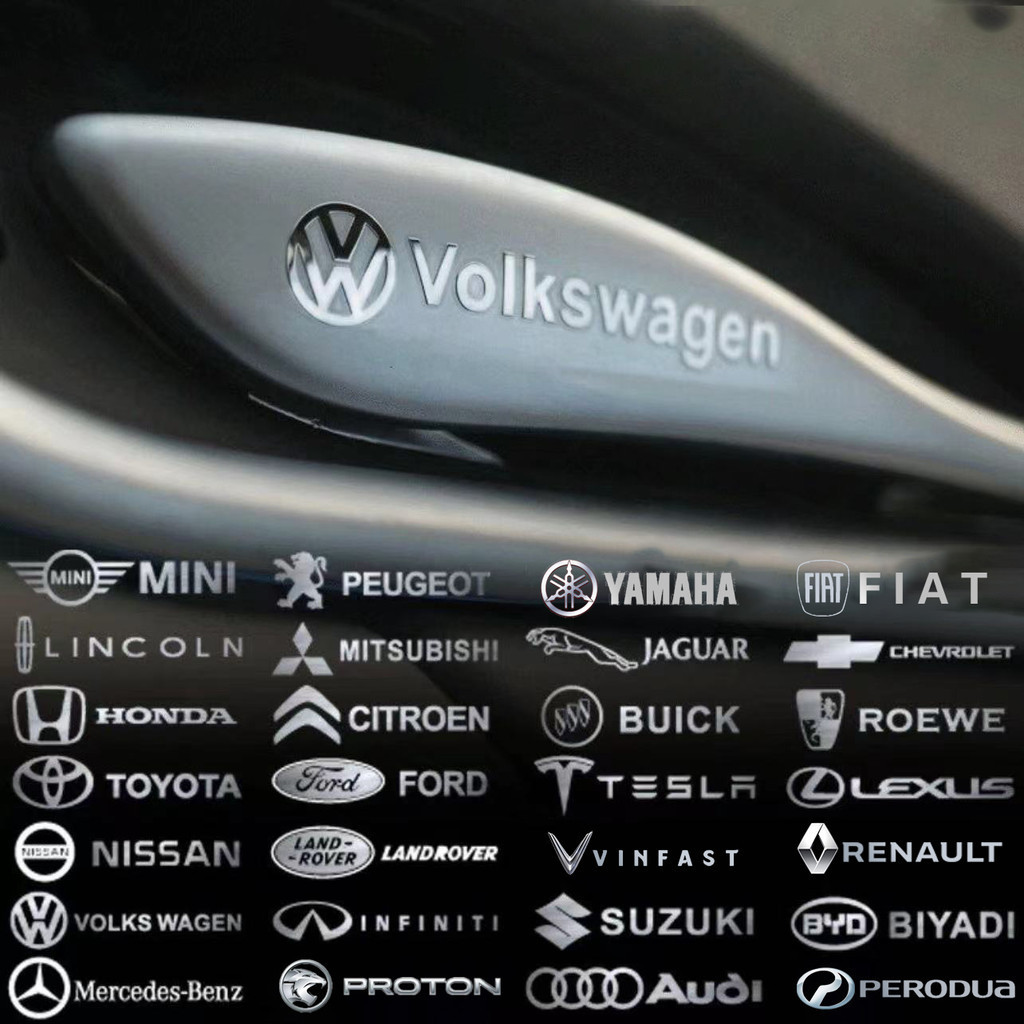 Autocolantes Decorativos Com O Logotipo Do Carro Criativo , Metálicos ...