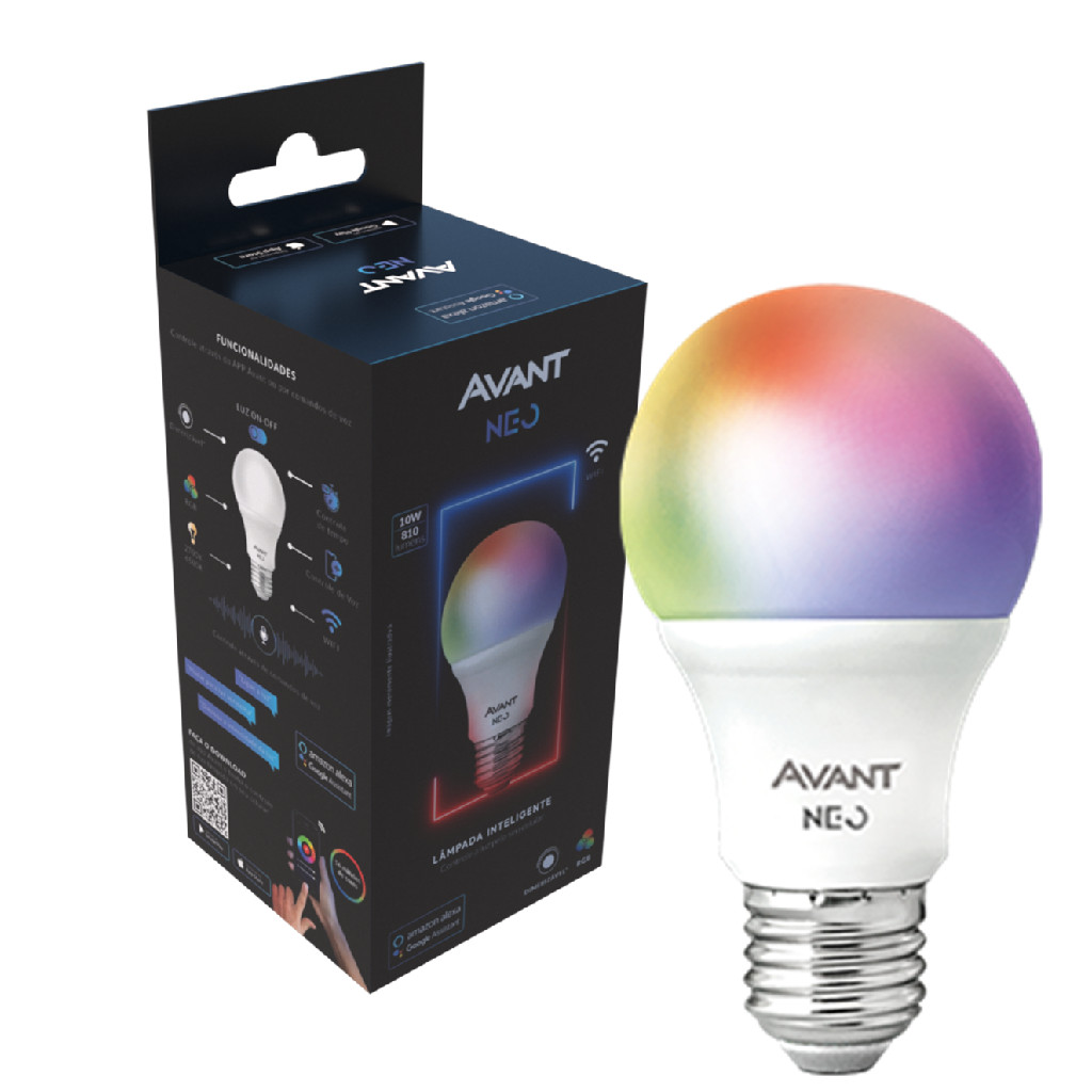 Lampada Led Rgb Bulbo 15w NEO Inteligente Smart Wi-fi | Shopee Brasil