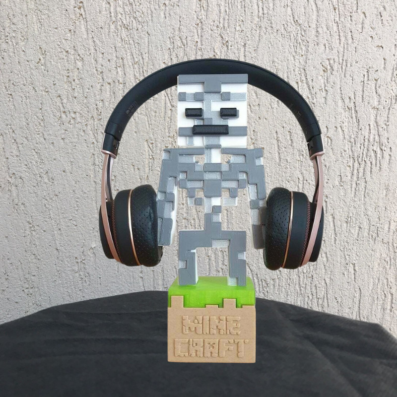 Suporte FONE DE OUVIDO HEADSET COM FIO SEM FIO Personalizado MINECRAFT ...