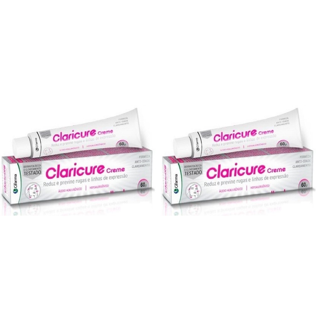 Kit 02 Creme Para Cicatrizes Claricure 60G – Cifarma | Shopee Brasil