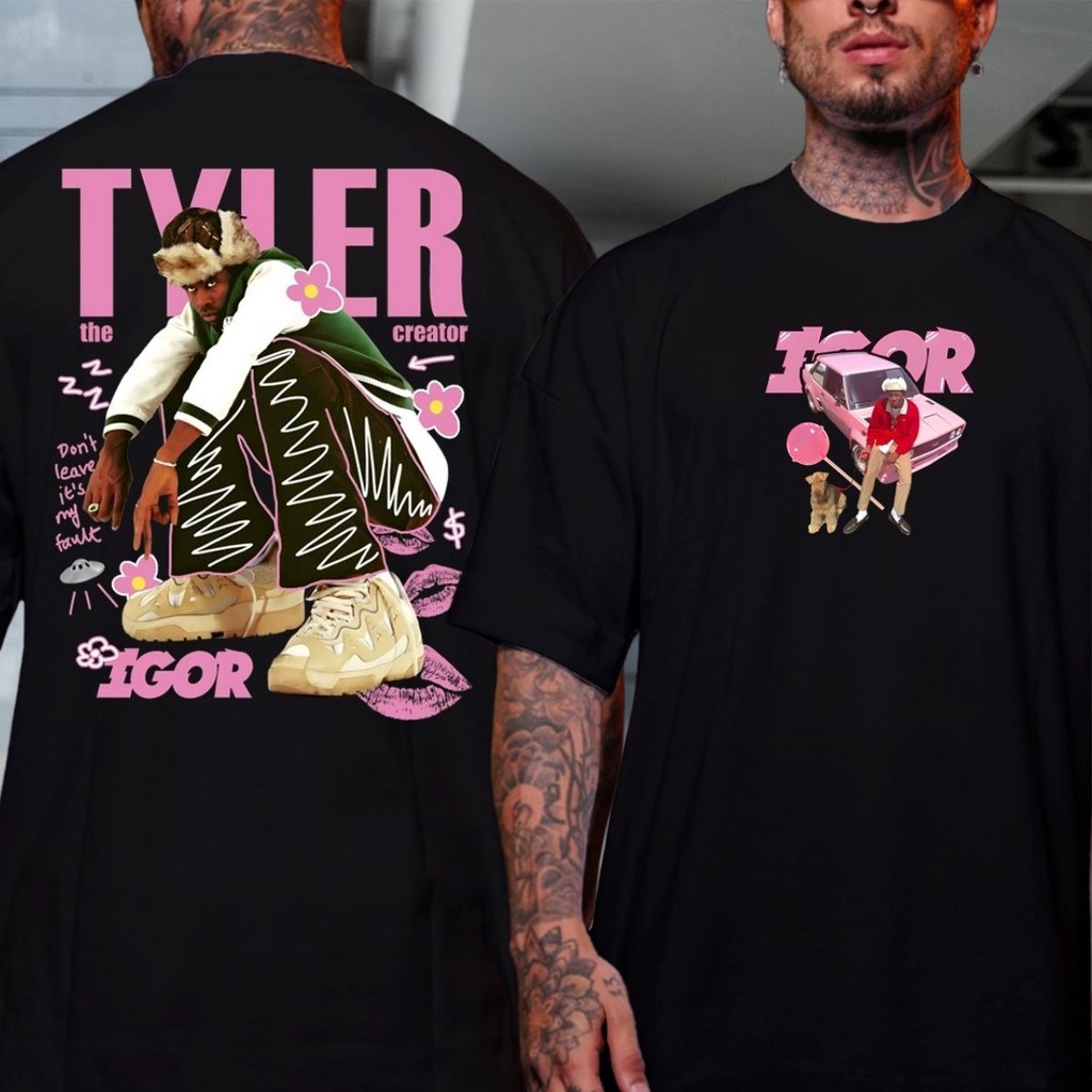 Camiseta Rapper Tyler The Creator Chromakopia Igor Word Tour 100% ...