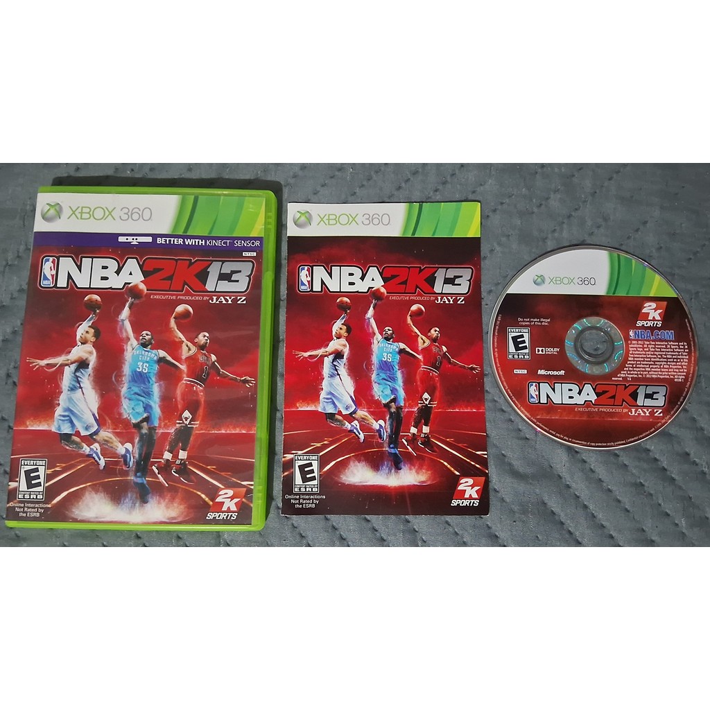 NBA 2K13 XBOX 360 feat Jay-Z - original com Lebron James e outros ...
