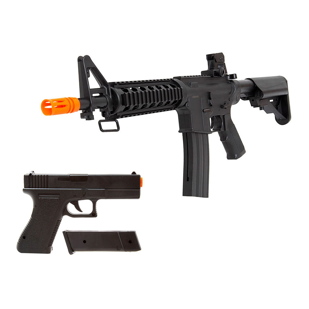 Armas Rifle Fuzil Airsoft M4 Mola 6mm Mais Pistola Airsoft Vigor V307 ...