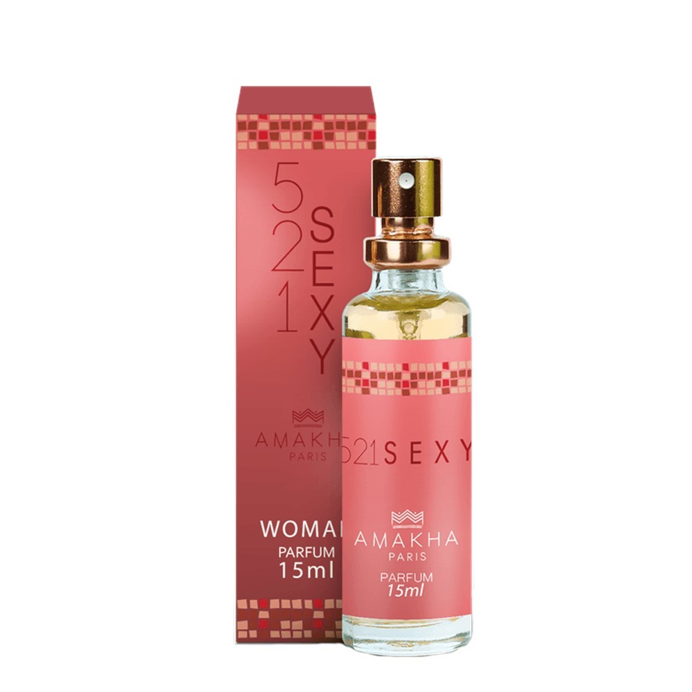 Perfume de Bolso 521 Sexy Deo Colônia Feminino 15ml Amakha Paris ...