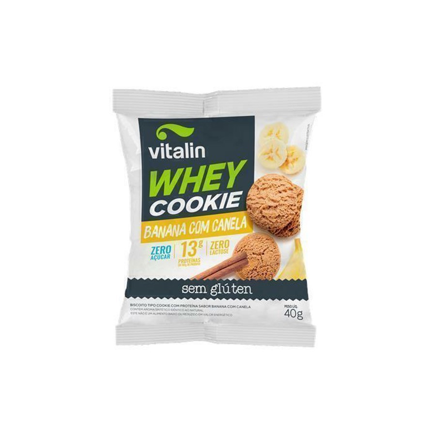 VITALIN WHEY COOKIE 40G S/GLUT BANANA | Shopee Brasil