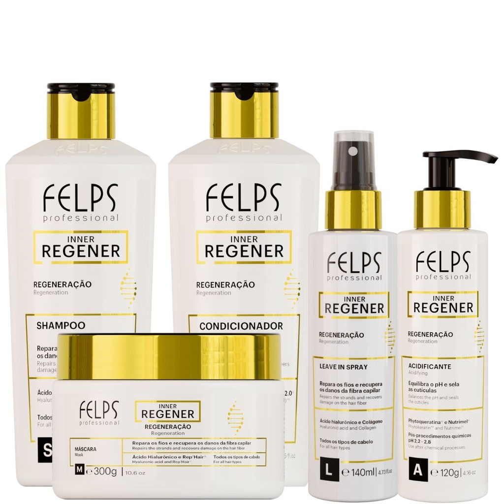 Felps Inner Regener Kit Completo - 5 produtos | Shopee Brasil
