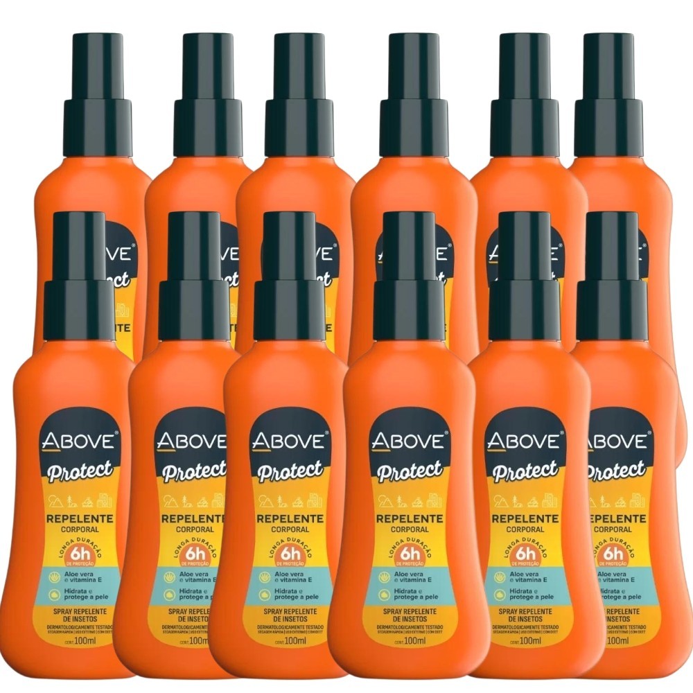 Kit 12 Repelente de Insetos Above Spray 100ml | Shopee Brasil
