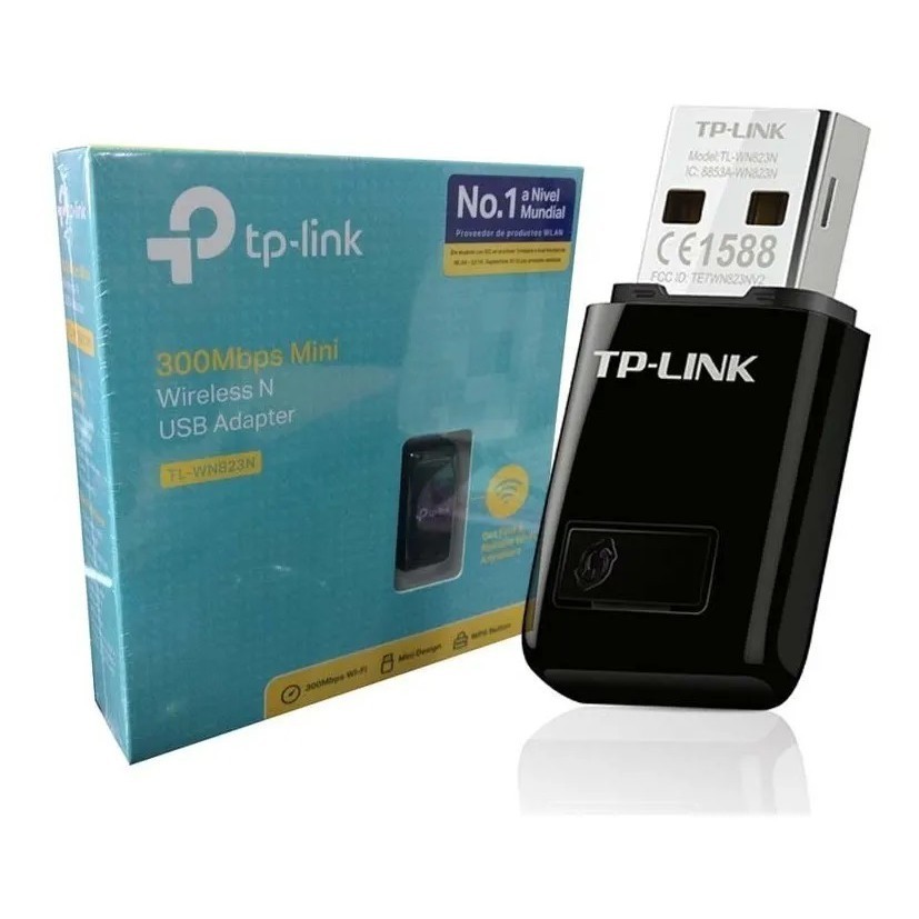 Adaptador Sem Fio Usb Tp Link Tl Wn 823n Wi-fi N 300mbps 2.4 | Shopee ...