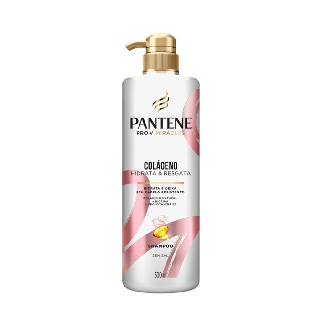 Shampoo Pantene Colágeno Hidrata e Resgata 510ml | Shopee Brasil