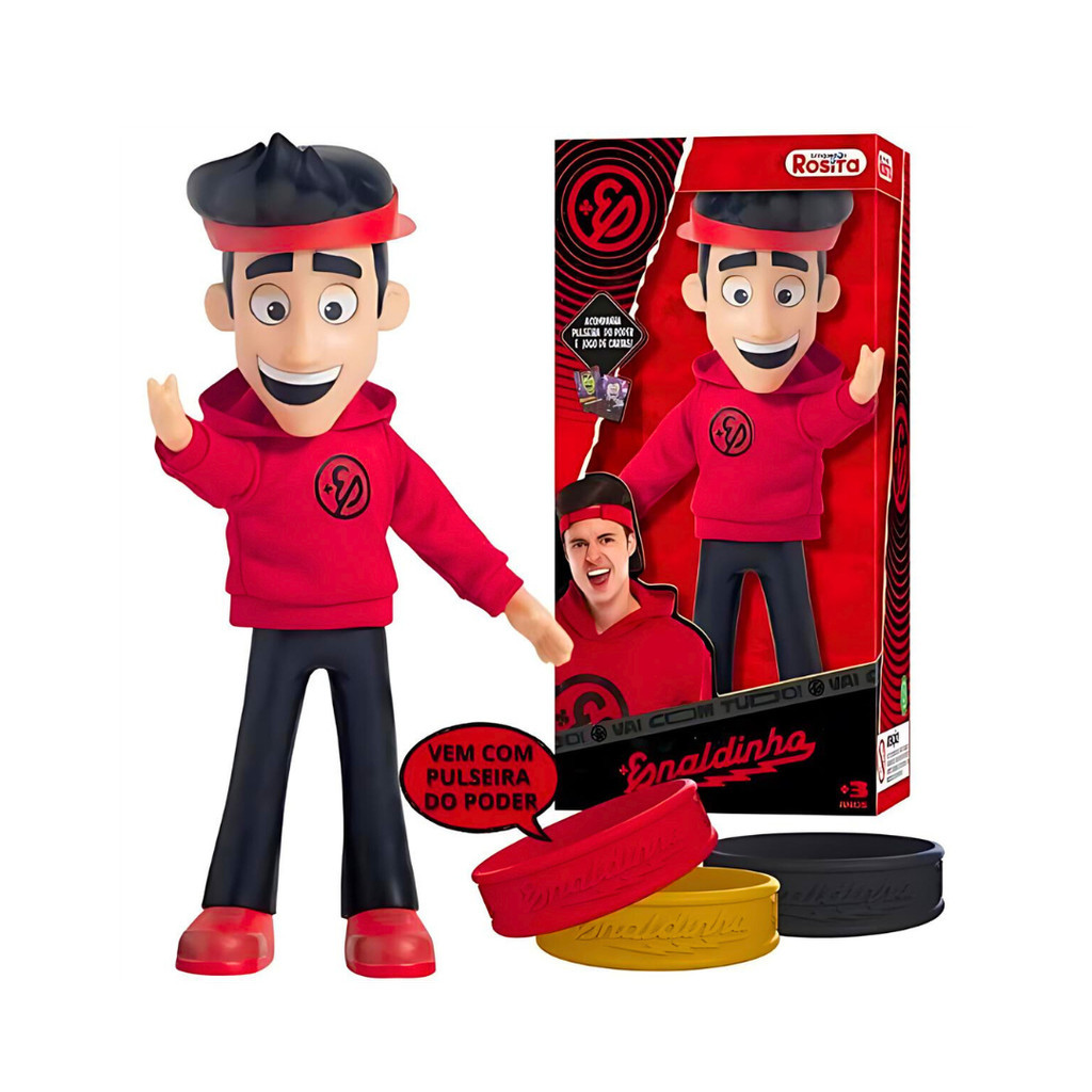 boneco enaldinho original youtube com acessórios | Shopee Brasil