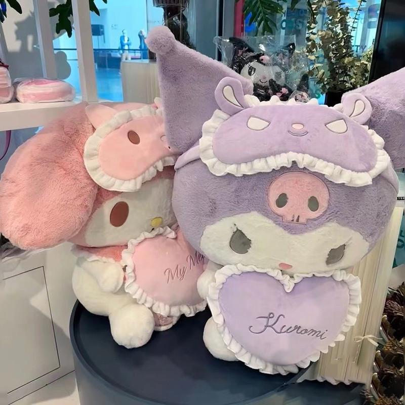 Novo Sanrio Heart Hugging Kuromi Plush Toy Melody Doll Dá Ao Melhor ...