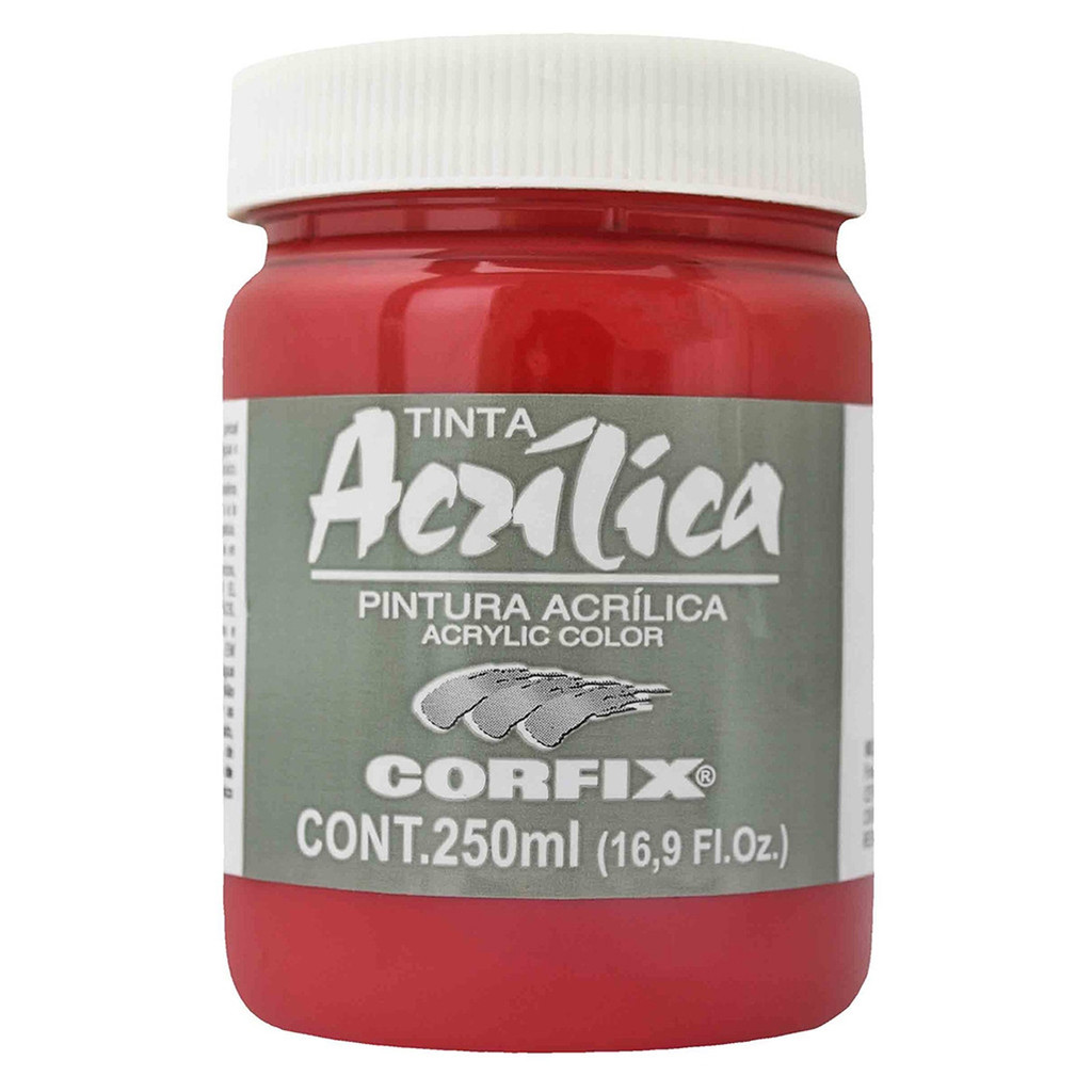 Tinta Acrylic Color Corfix 250ml G2 Escolha a Cor | Shopee Brasil