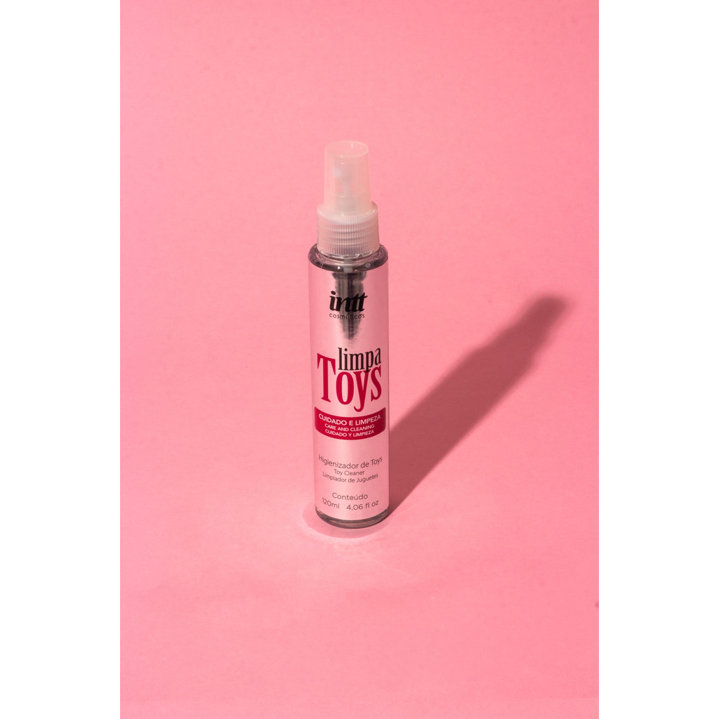 Intt Limpa Toys Spray 120ml Higienizador Limpador De Próteses Pênis ...