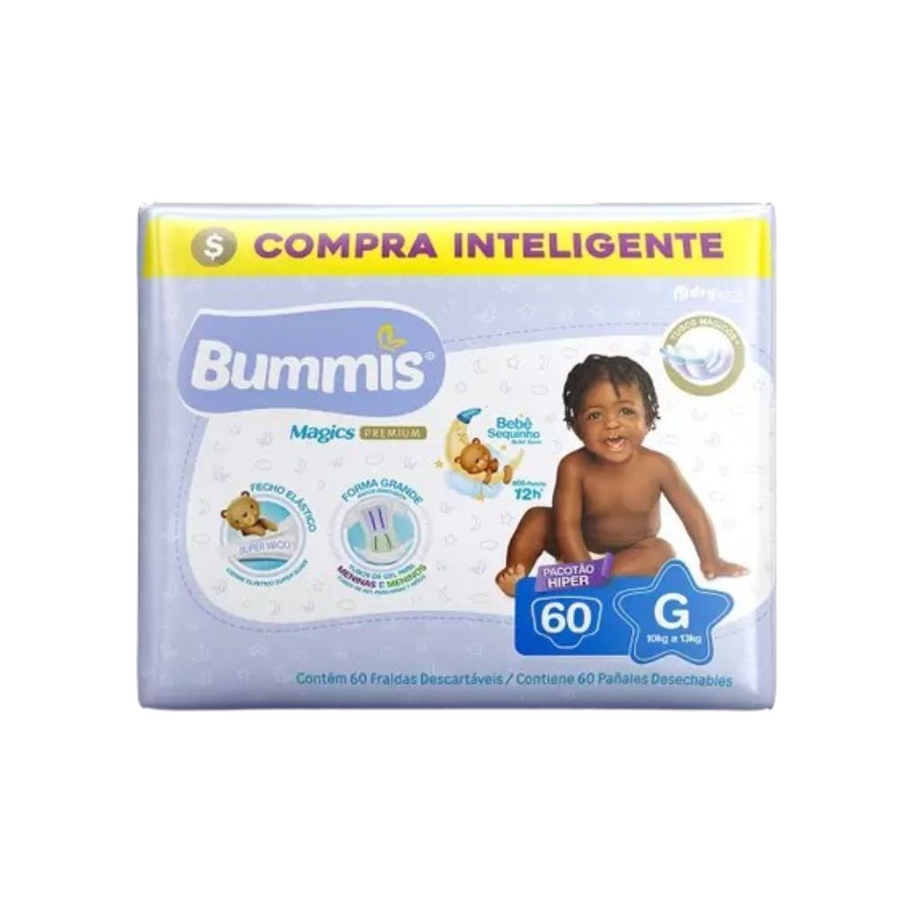 Fralda Infantil Capricho Bummis Tubos Mágicos Hiper | Shopee Brasil
