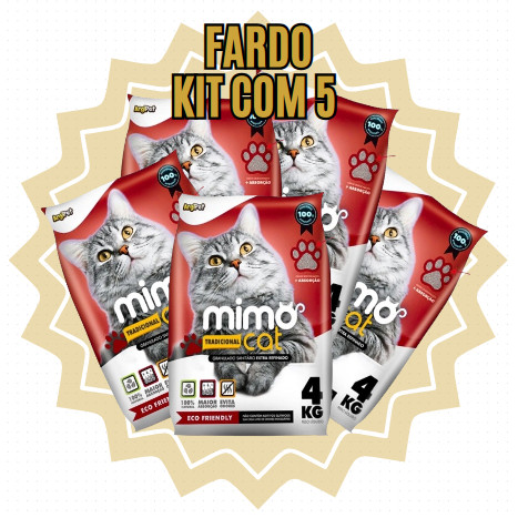 Kit Fardo 5 Pacotes Areia Sanitária Perfumada GranFinnus Granulado Mimo ...