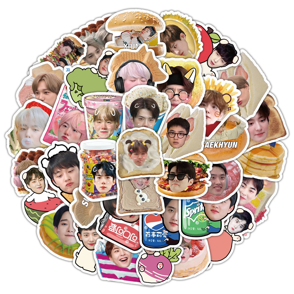 65-103pcs/set EXO New Album EXIST Photo Sticker LAY BAEKHYUN SEHUN ...
