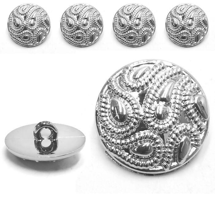 Botão Com Pé - Pacote Com 50 Unidades - Níquel - 9982 N°40 - 25,40Mm | Shopee Brasil