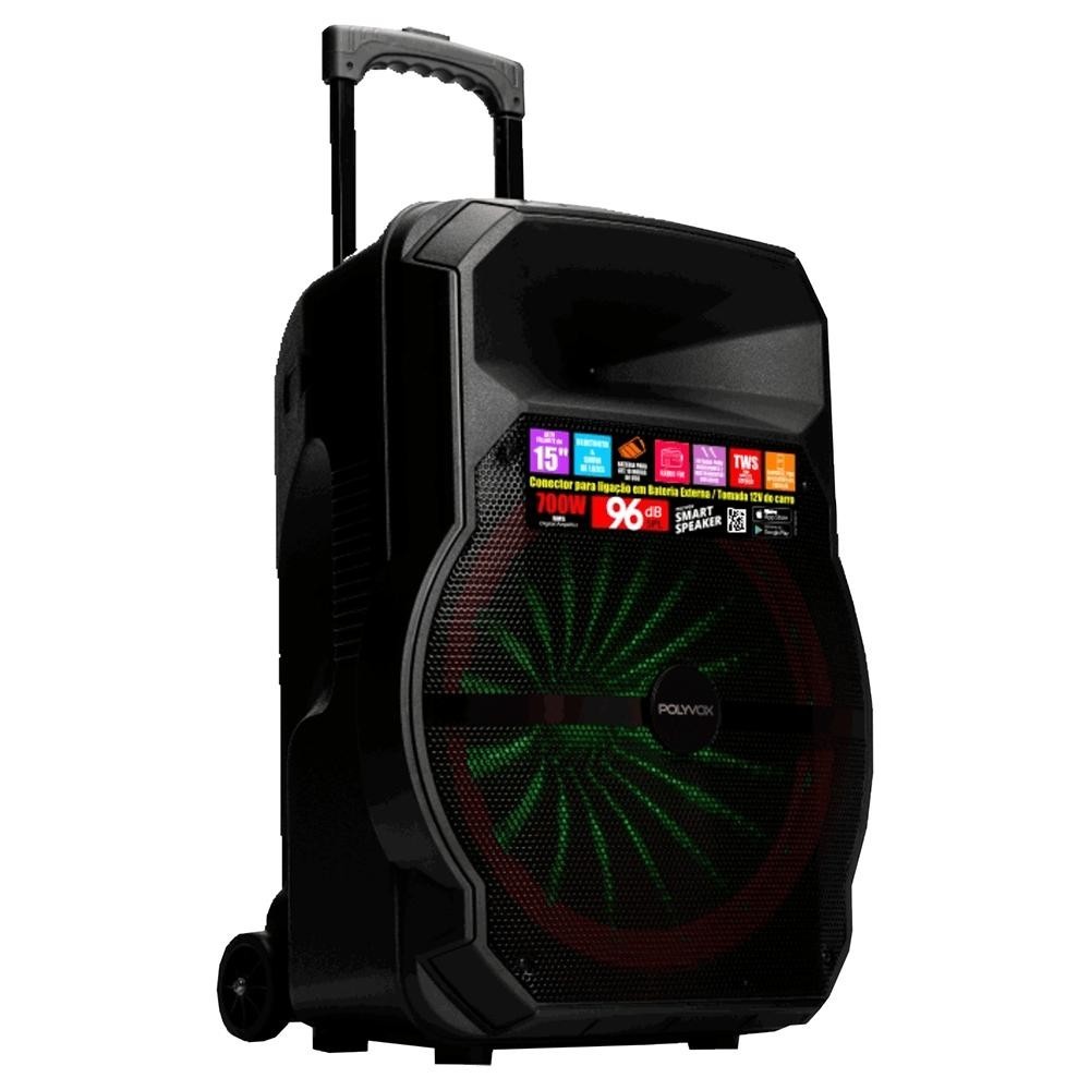 Caixa Amplificada Polyvox Xc-715t Woofer 15, 700w, Com Bluetooth E Rádio Fm | Shopee Brasil