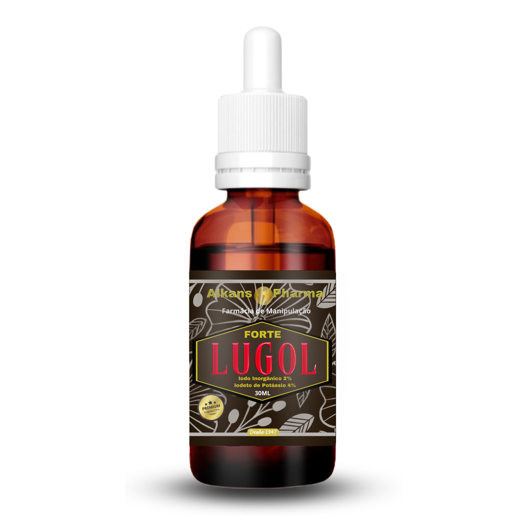 Lugol Forte 2% 100ML + Nota e Laudo de Analise | Shopee Brasil