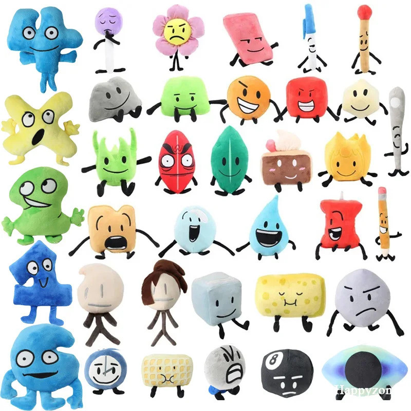 37 Estilo Batalha pela Ilha dos Sonhos Brinquedo de Pelúcia BFDI Folha ...