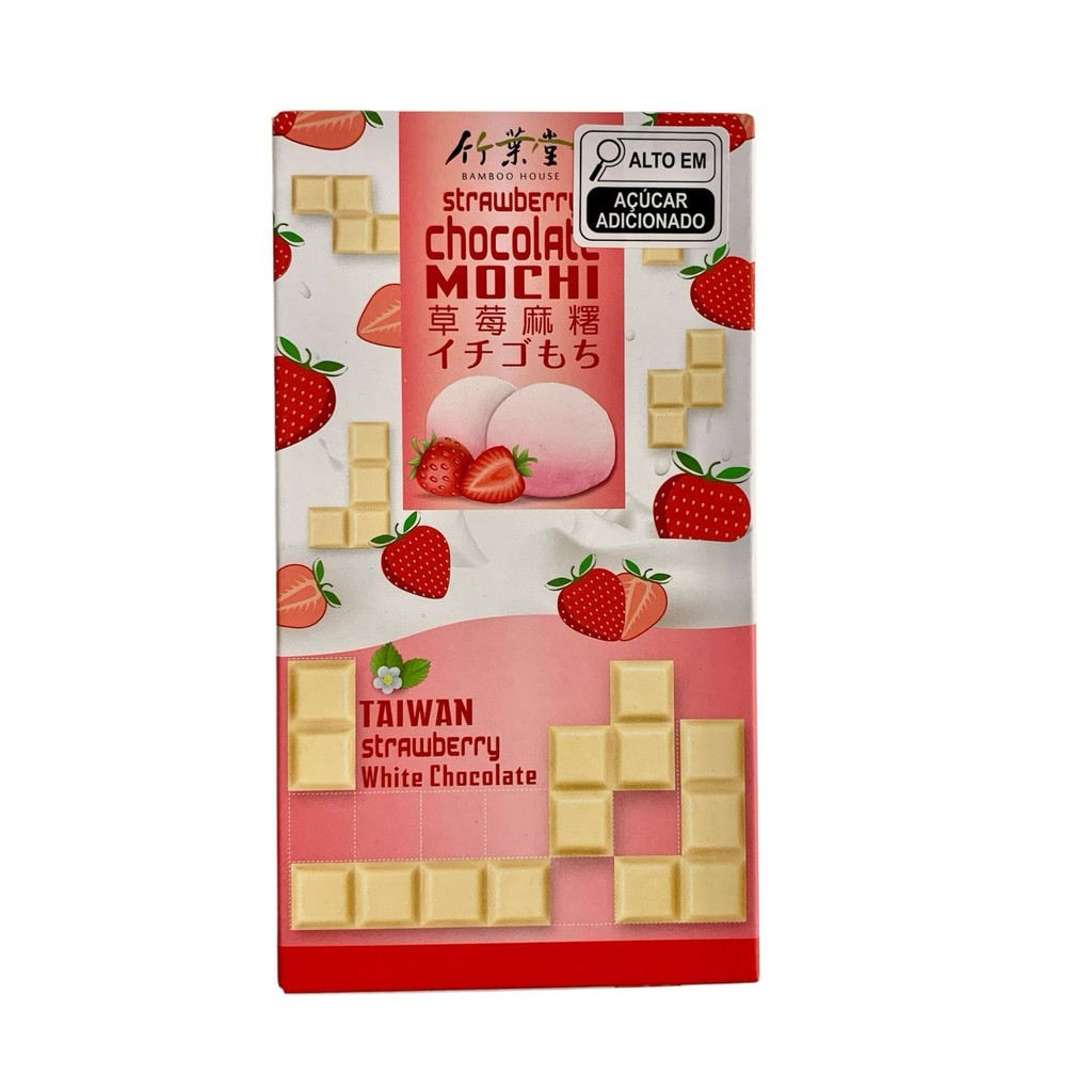 BAMBOO HOUSE - BOLINHO DE ARROZ MOTI SB MORANGO C/ CHOCOLATE BRANCO ...