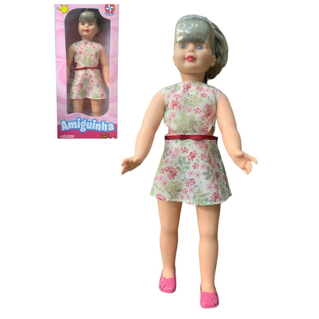 Boneca Amiguinha Estrela Vestido Florido Infantil 80cm | Shopee Brasil