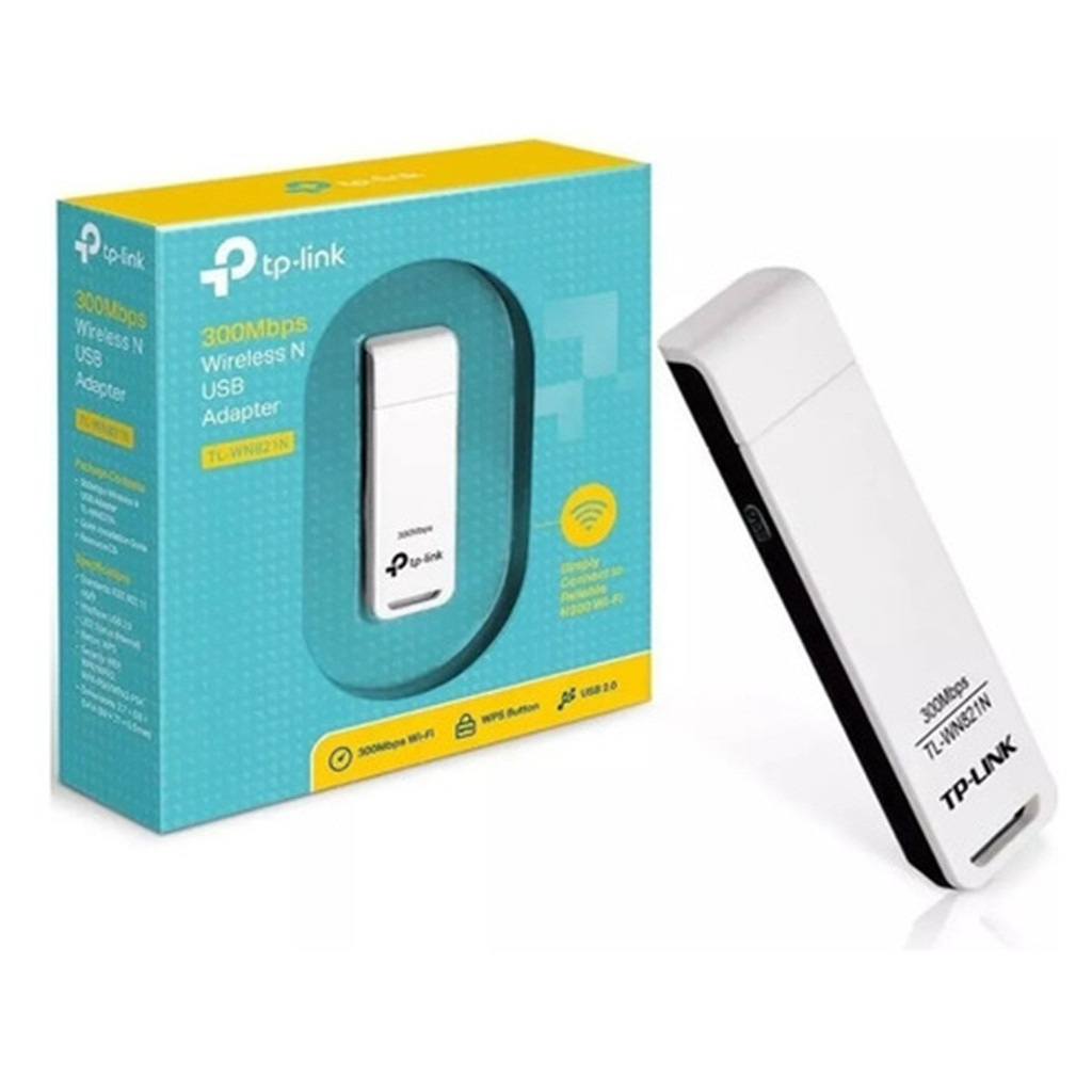 Adaptador Usb Wireless Tp-link Wn 821n 300mbps 2,4g Wifi | Shopee Brasil