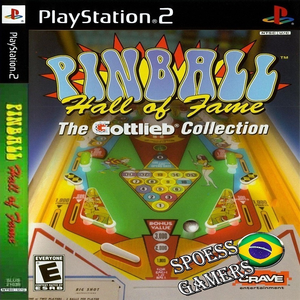Pinball Hall Of Fame Ps2 The Gottlieb Collection Patch Ans | Shopee Brasil
