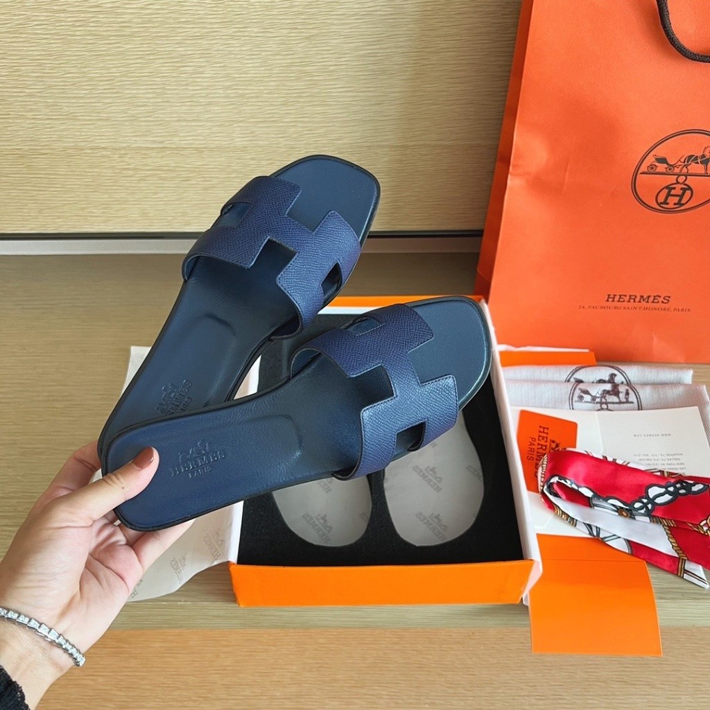 HERMES 2024 Novos chinelos femininos sapatos casuais simples e ...