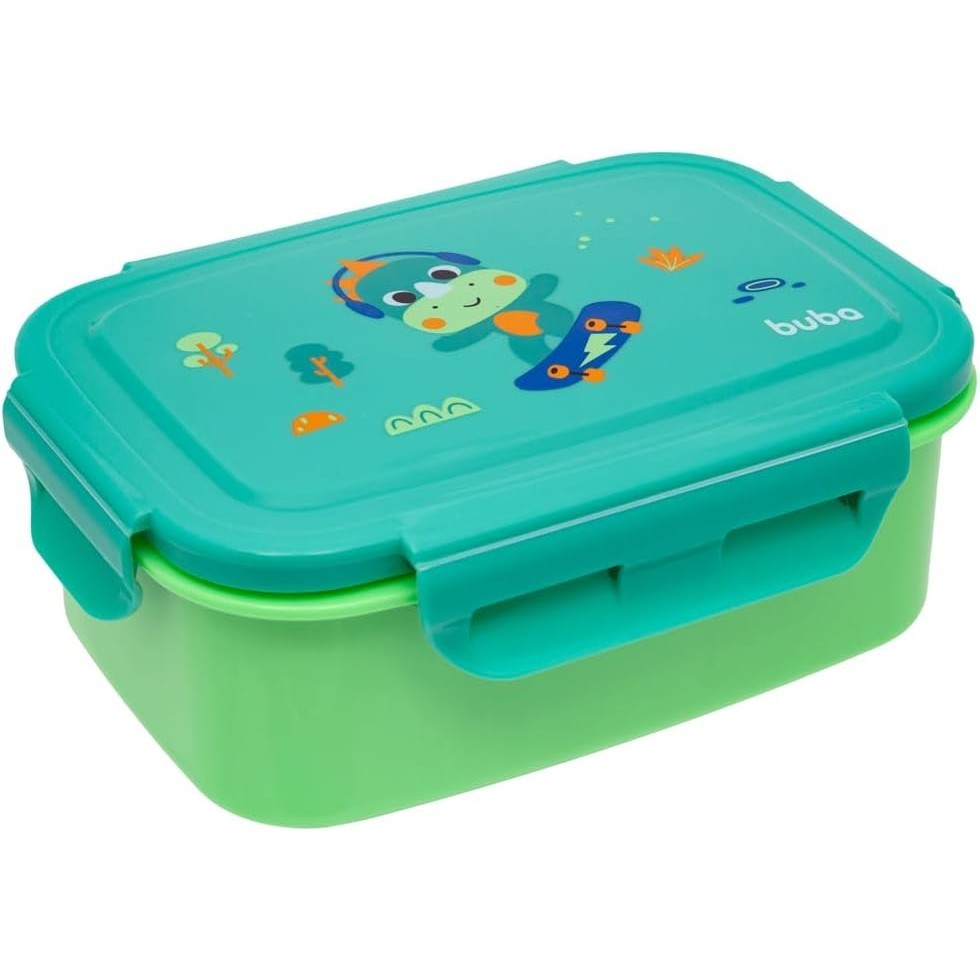 Lancheira Bento Box Inox Zoo Dino 600ml - Buba | Shopee Brasil