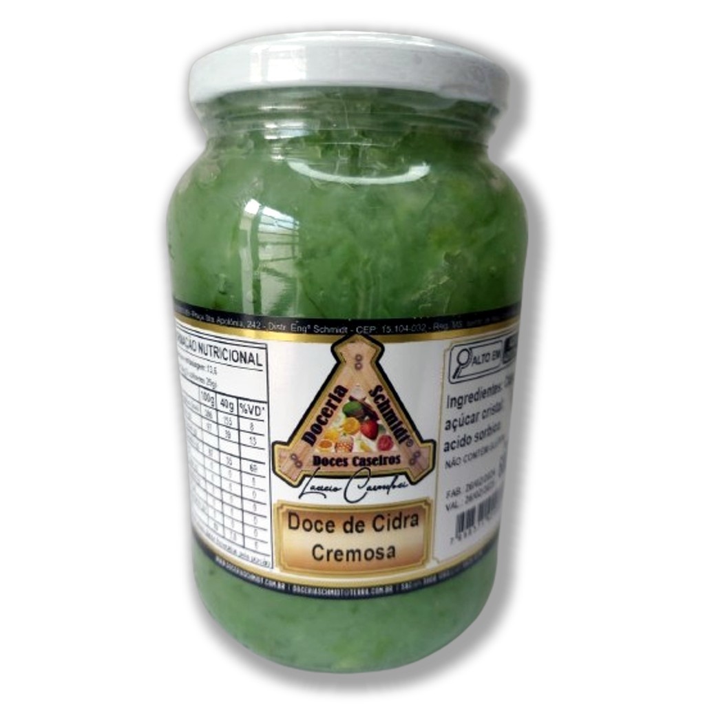 Doce Artesanal de Cidra Cremosa Schmidt Pote com 600g | Shopee Brasil