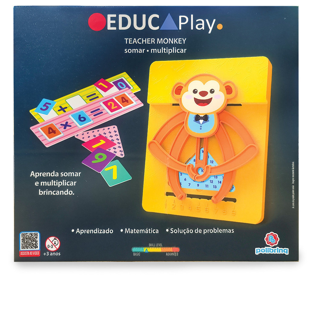 Jogo Educativo Macaco Matemático Educaplay - Polibrinq | Shopee Brasil