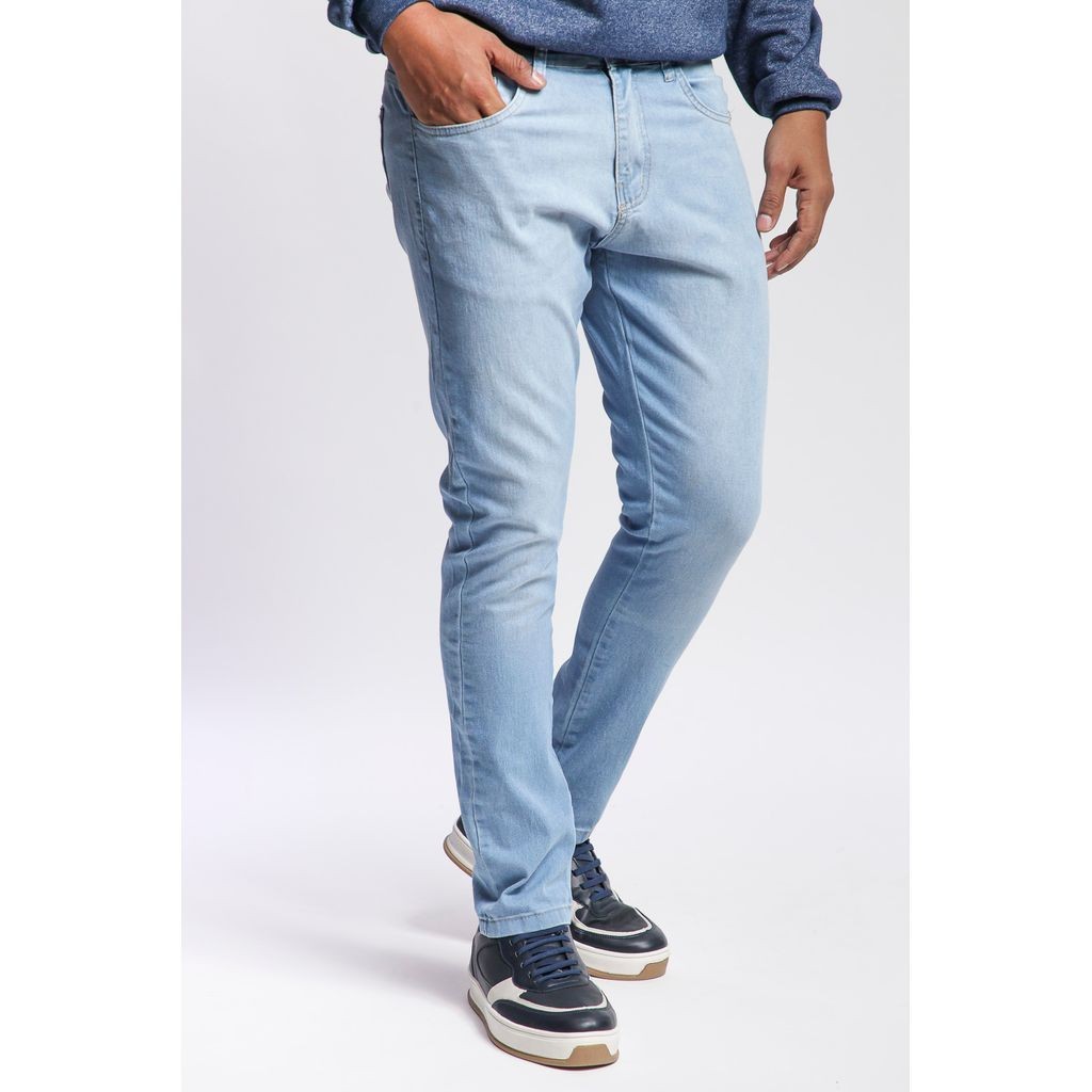 Calça Masculina Jeans Slim Beline Polo Wear Jeans Claro | Shopee Brasil
