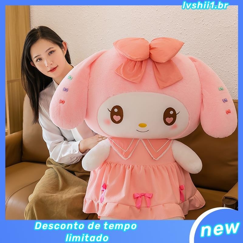 Kuromi Boneca de Pelúcia Sanrio Brinquedo Sanrio Kuromi Melodia Boneca ...